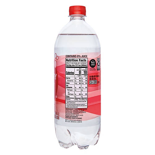PurAqua Strawberry Sparkling Flavored Water, 33.8 fl oz
